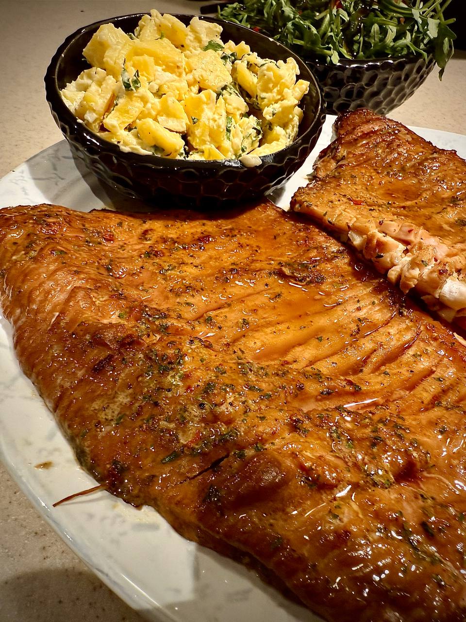 Karštai rūkytas karpis su glazūra - Kamado Bono